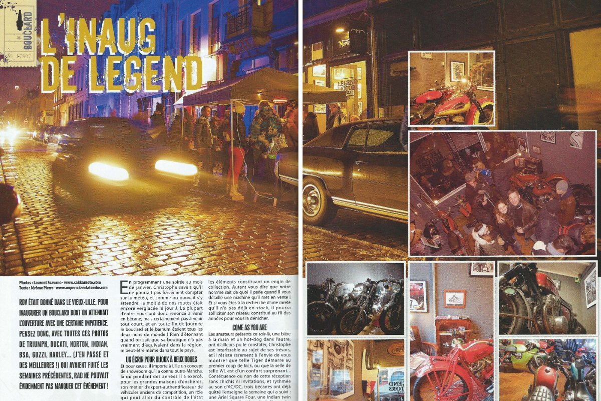 RAD Motorcycles Magazine se fait l’écho de notre inauguration ...